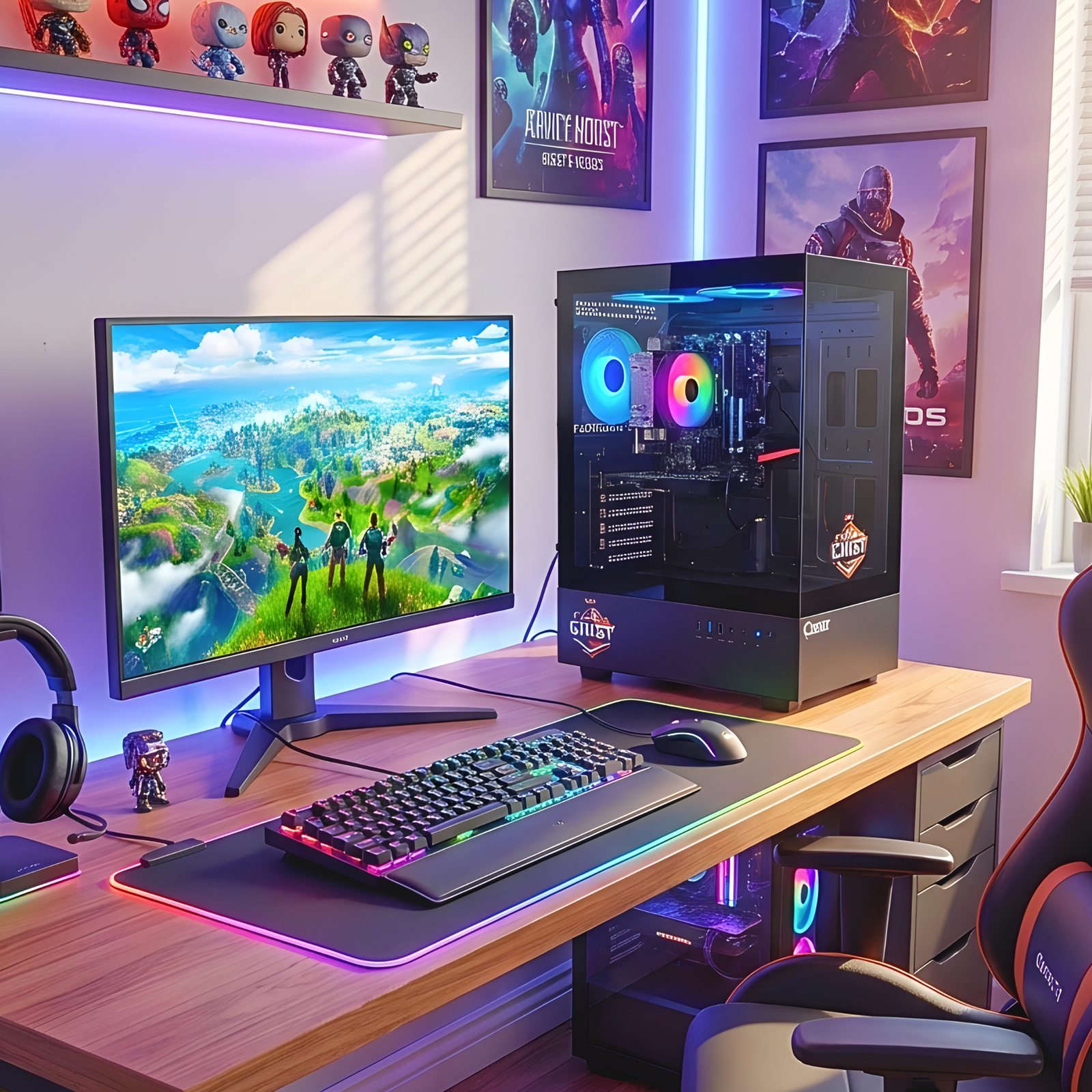 CHIST Gaming Desktop, Intel Core i5-9400F 6 Core 6Threats, 32GB RAM ...